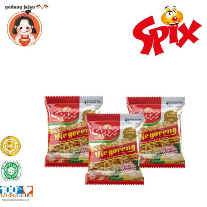 mie spix rasa sambal balado isi 1 ball 2renceng (20pcs) | Shopee Malaysia