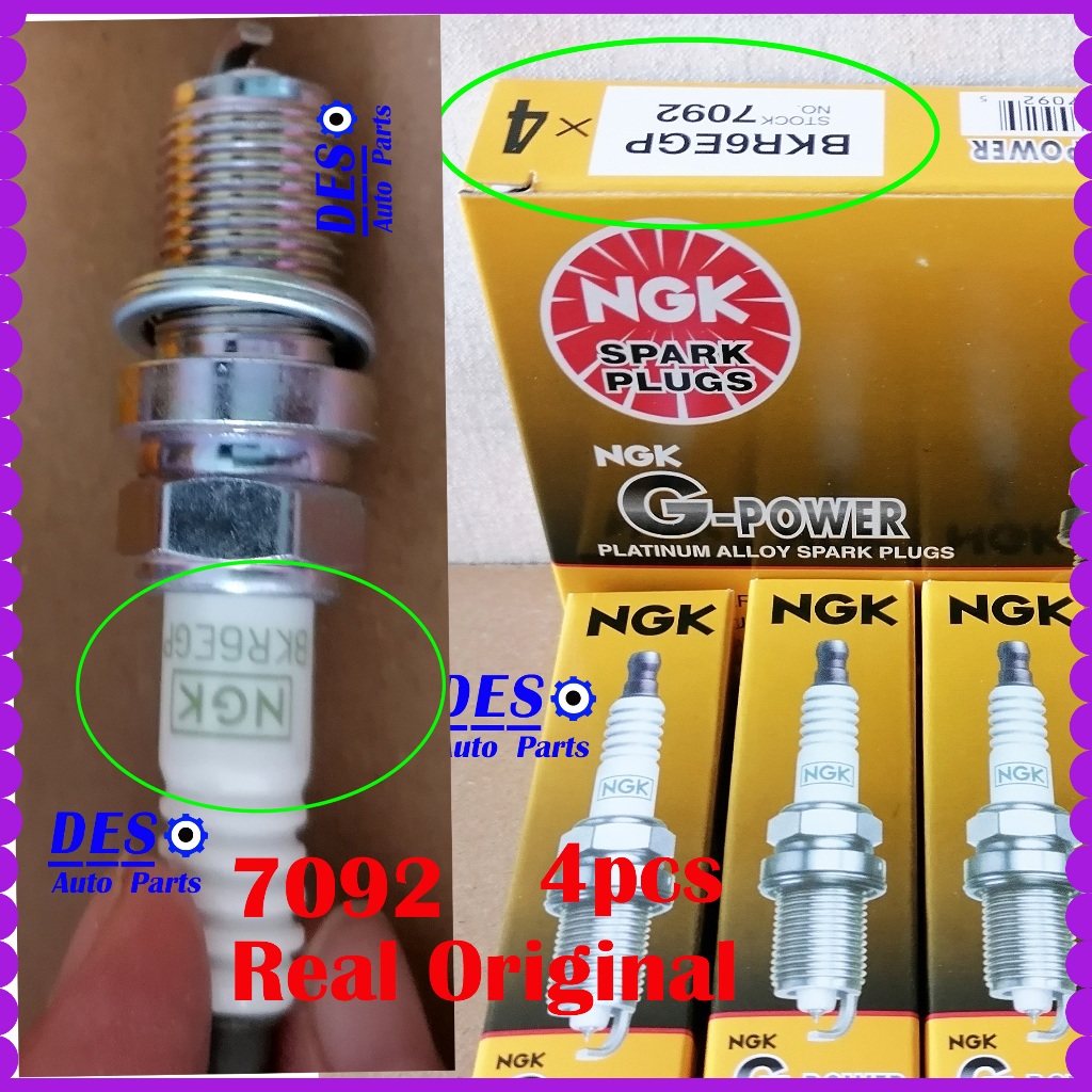 Original NGK G-POWER SPARK PLUGS (7092 )PERODUA TOYOTA Proton WAJA WIRA MYVI HONDA HYUNDAI KIA ...