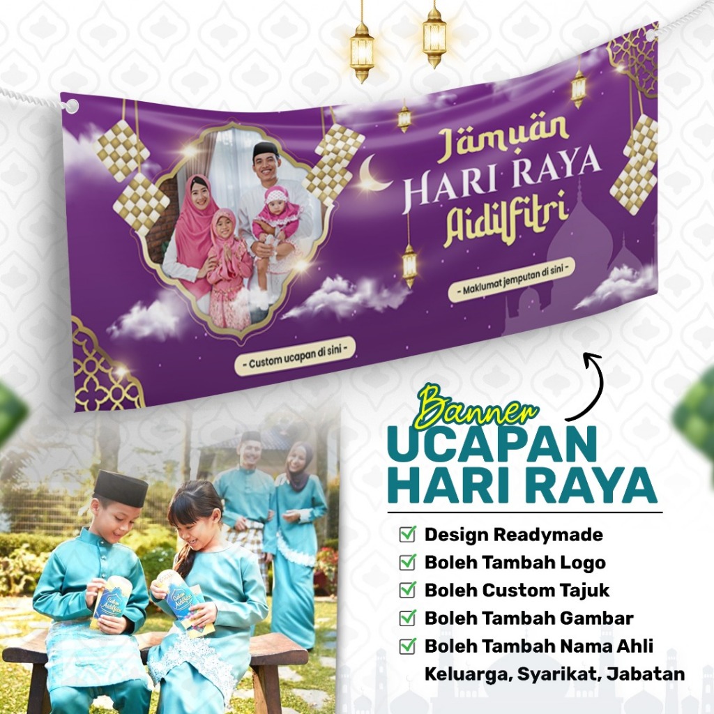 BANNER HARI RAYA AIDILFITRI PELBAGAI SAIZ | Shopee Malaysia