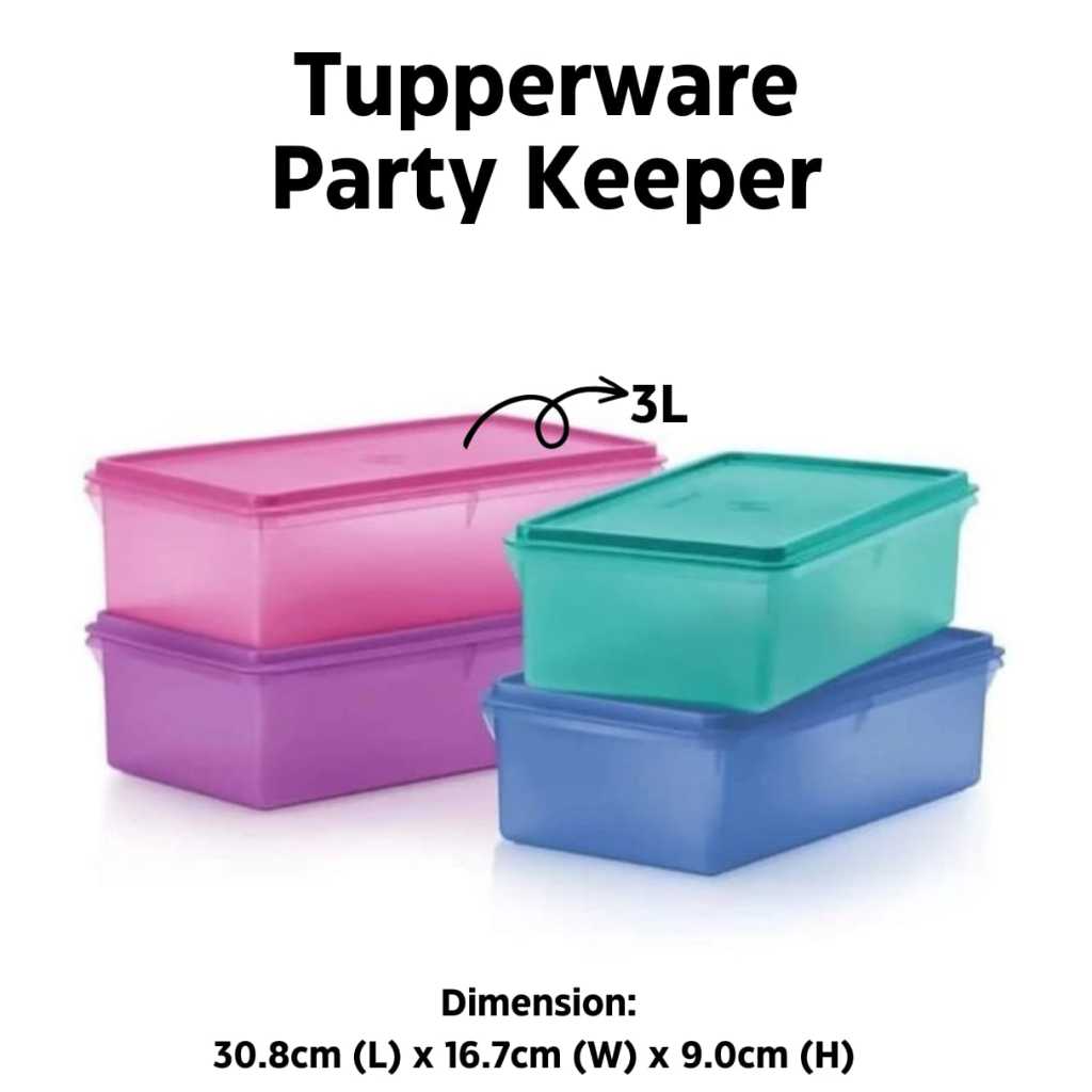 Tupperware Party Keeper 3.0 Liter (1 pc) | Shopee Malaysia