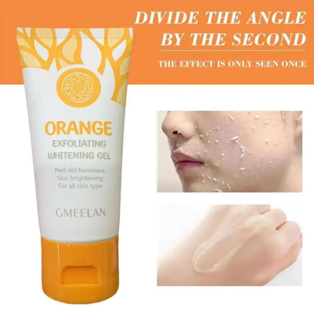 GMEELAN Orange Exfoliating Whitening Gel Facial Body Scrub Skin ...