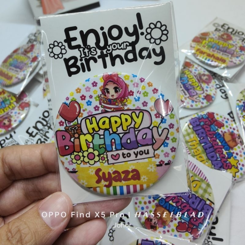 Mysuri Button Badge Custom Tema Birthday | Best Friends | Wedding ...