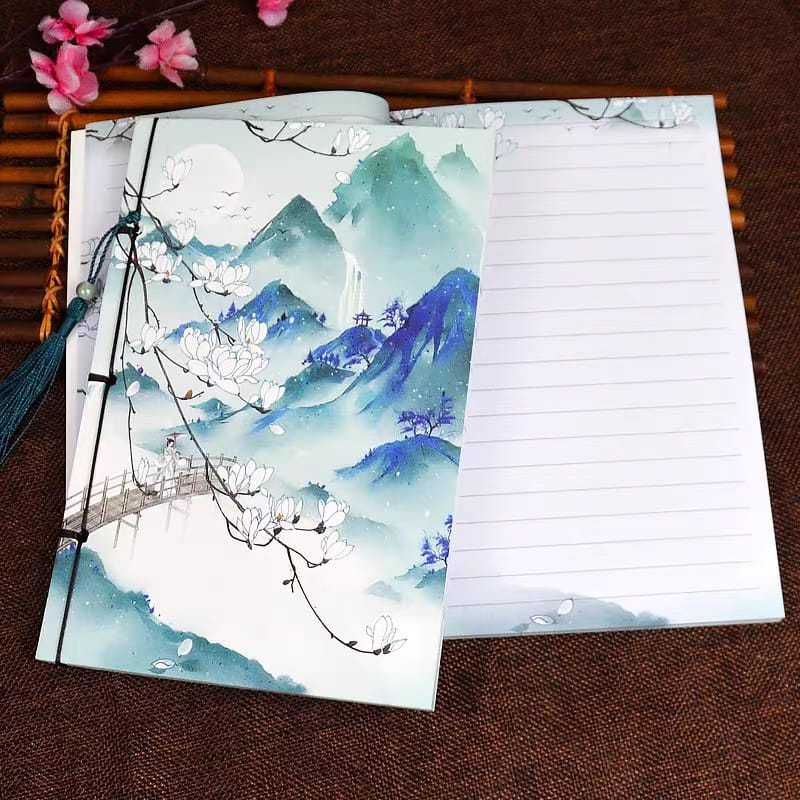 sui yue fangA5Antique Notepad Journal Book Creative Coloring Page ...