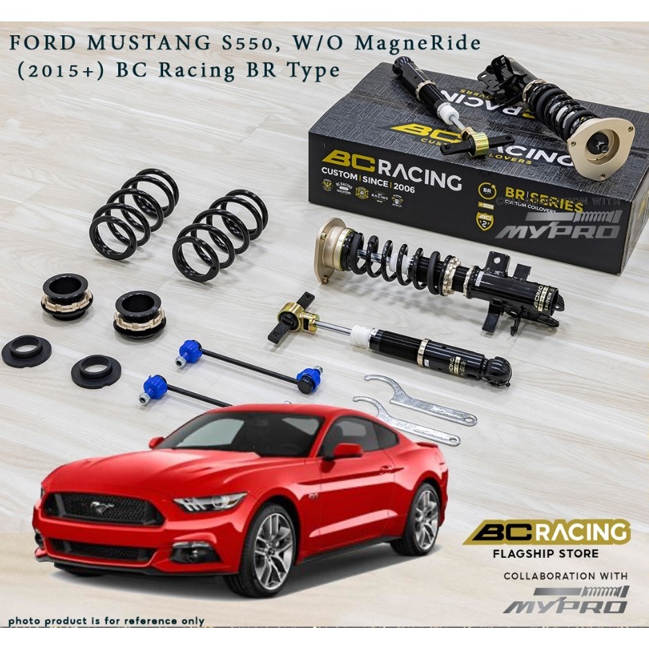 BC Racing BR Type Hi Lo Soft Hard Adjustable Absorber for Ford Mustang ...