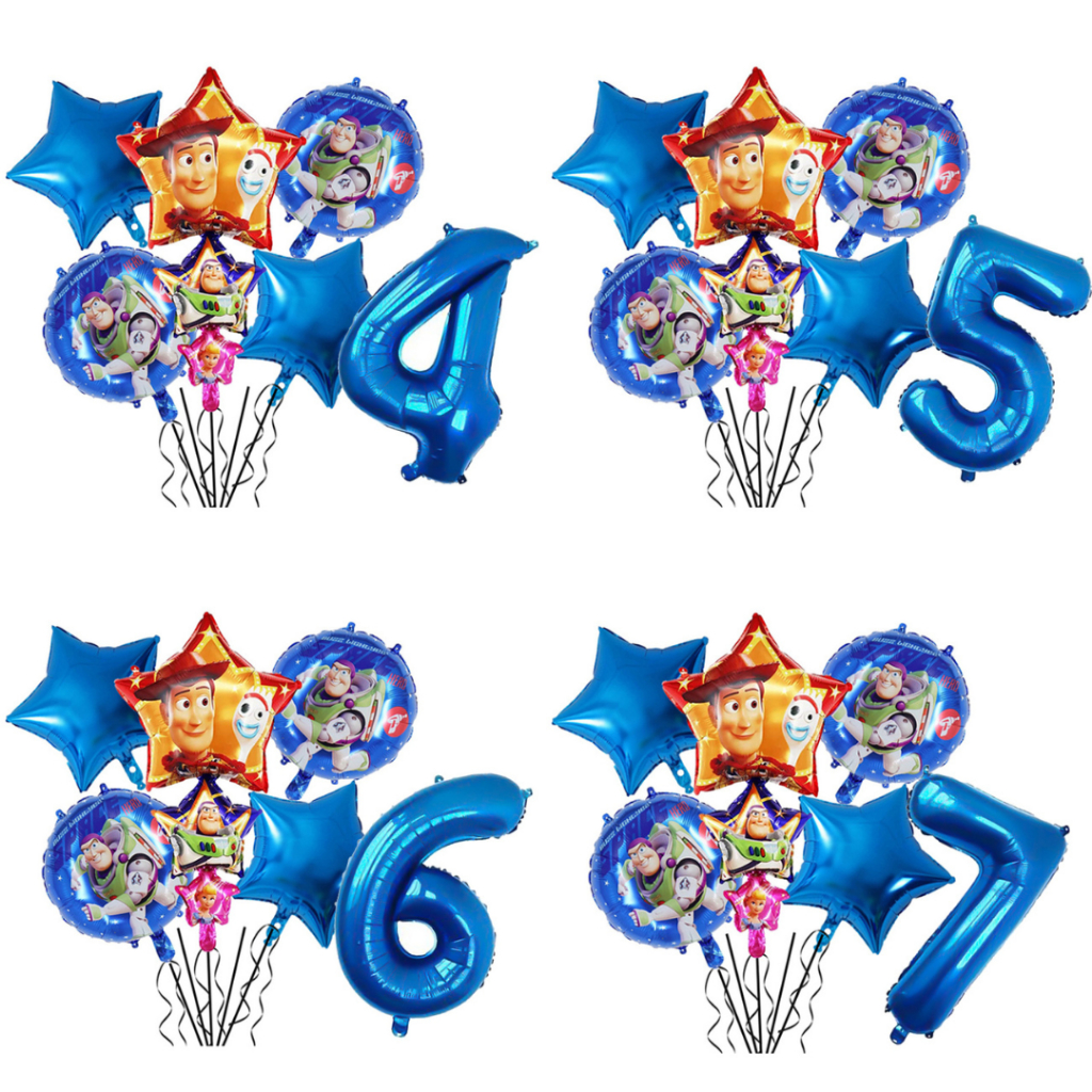 Toy Story Buzz Lightyear Bo Peep Woody Forky Birthday Party Decoration ...