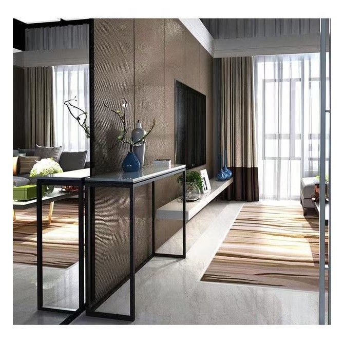 Modern Console Table Marble Design Long Table Ornament Table Meja ...