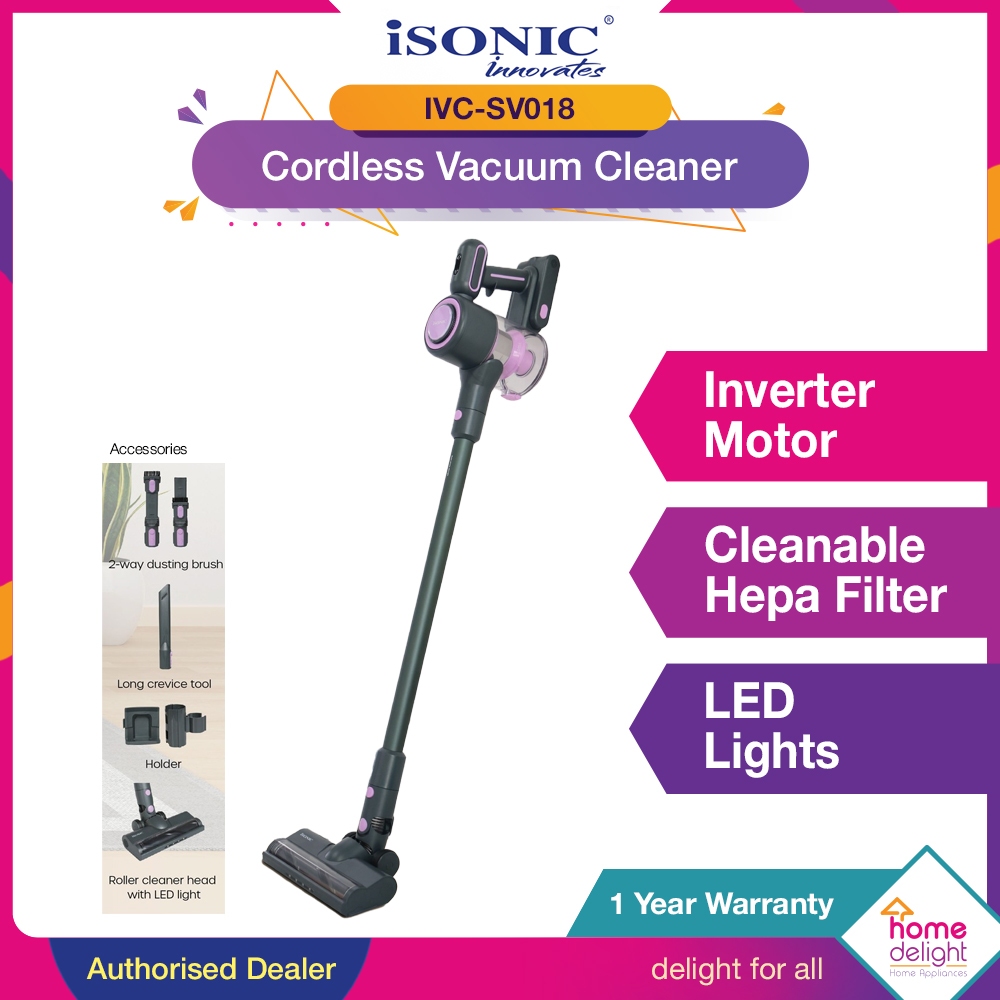 Isonic Cordless Vacuum Cleaner Smart Inverter Motor [ IVC-SV018 ...