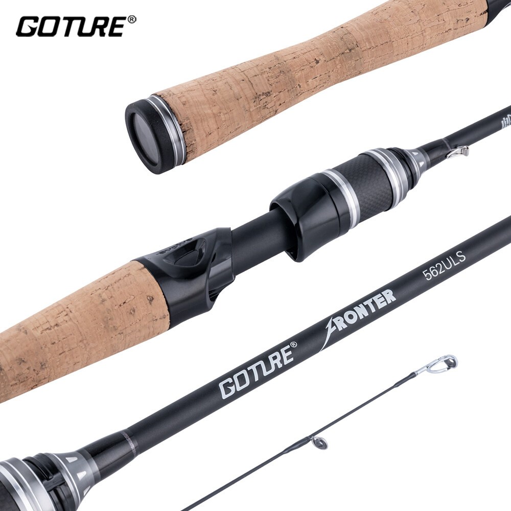 Goture FRONTER 2 Section Fishing Rod Spinning Casting Travel Rod UL MH ...