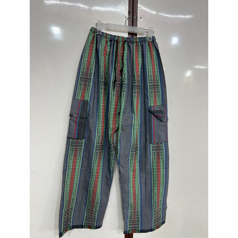 SELUAR PELIKAT corak SONGKET POKET TALI RENDOM | Shopee Malaysia