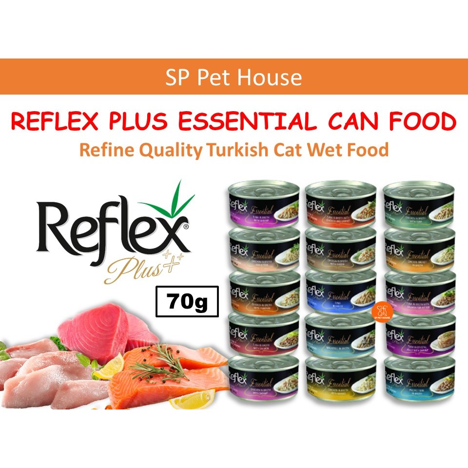 Reflex Plus Essential Cat Canned Wet Food for Kittens & Cats 70g ...