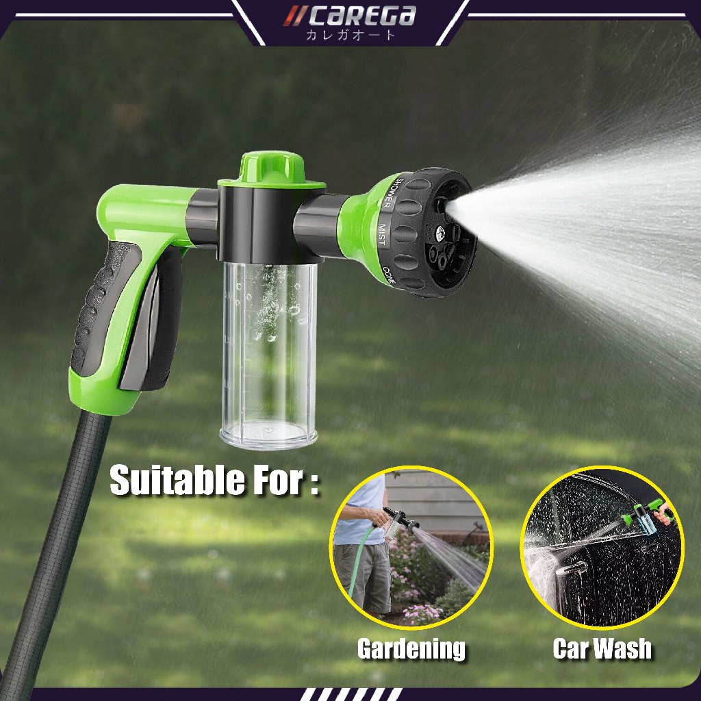 8 in 1 Settings Pressure Foam Mix Spray Nozzle Head Car Wash Spray Car ...