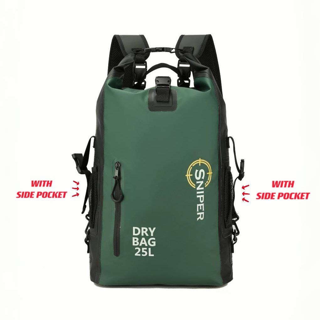 [IPX6] SP024) HIGH QUALITY LARGE 25L SNIPER WATERPROOF BACKPACK DRY BAG ...