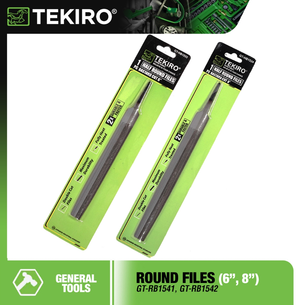TEKIRO Round Files Kikir Bulat GT-RB1541 , GT-RB1542 | Shopee Malaysia