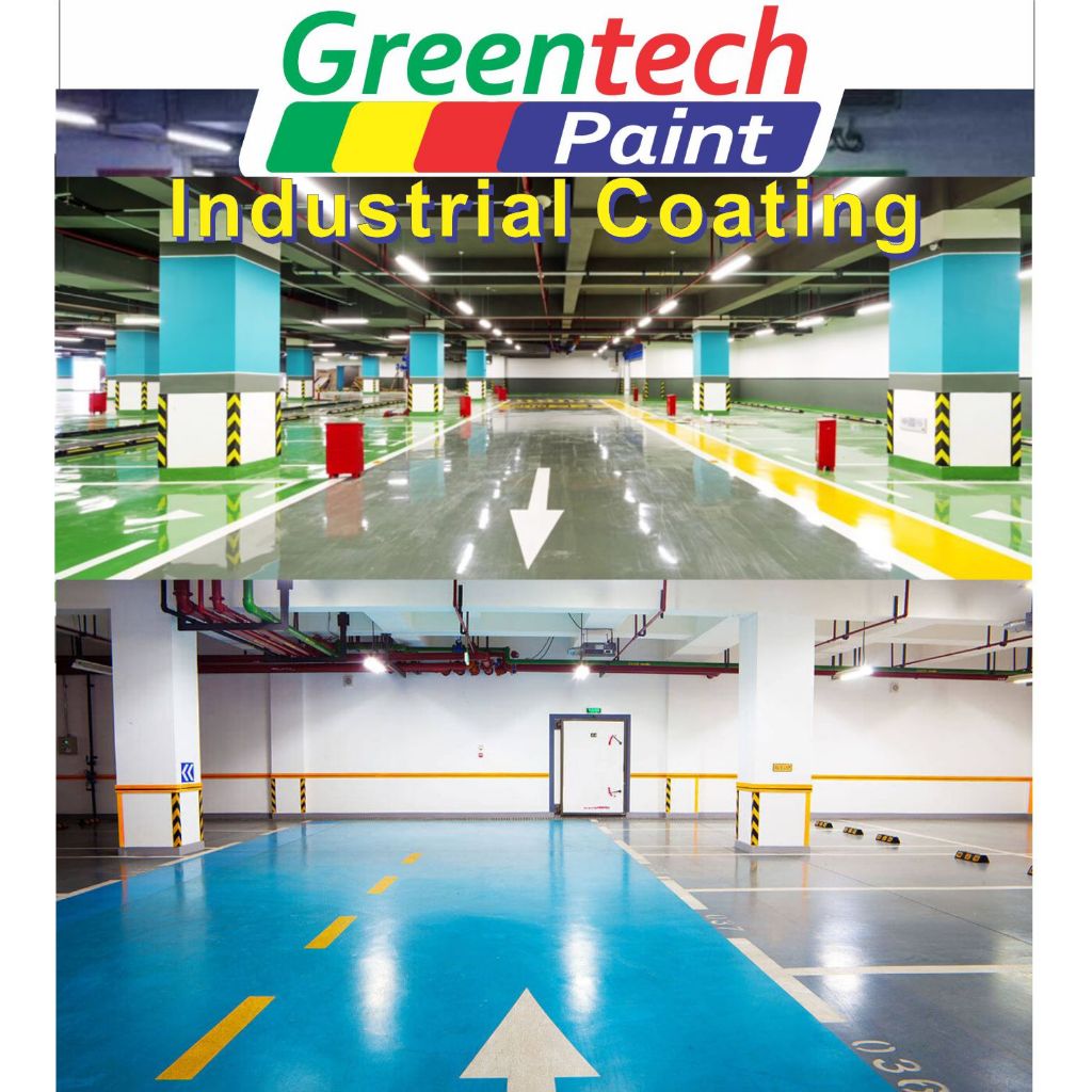 5L GREENTECH EPOXY FLOOR PAINT HEAVY DUTY & WATERPROOF COATING ...