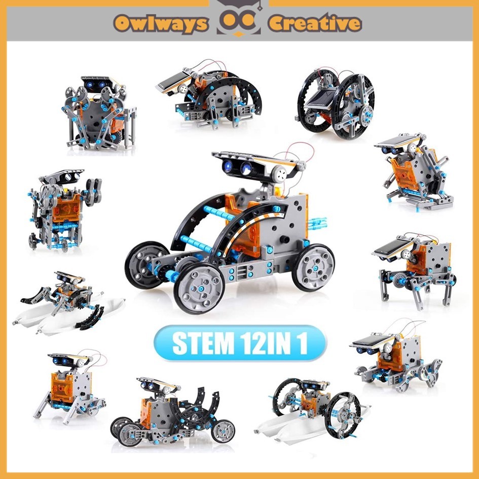 Science STEM 13 in 1 Solar Power Robots Creation Toy Educational ...