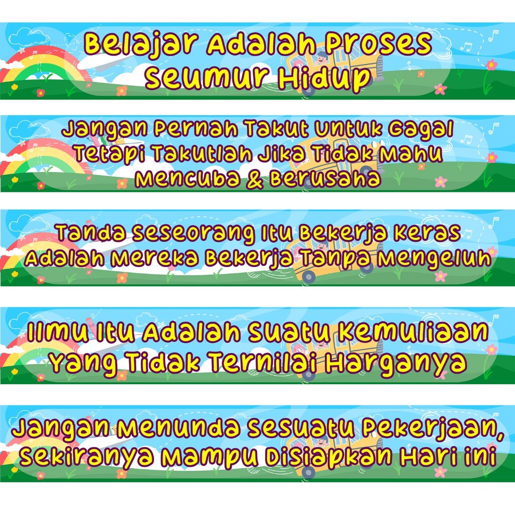 Banner Beam Hiasan Dinding Sekolah | Shopee Malaysia