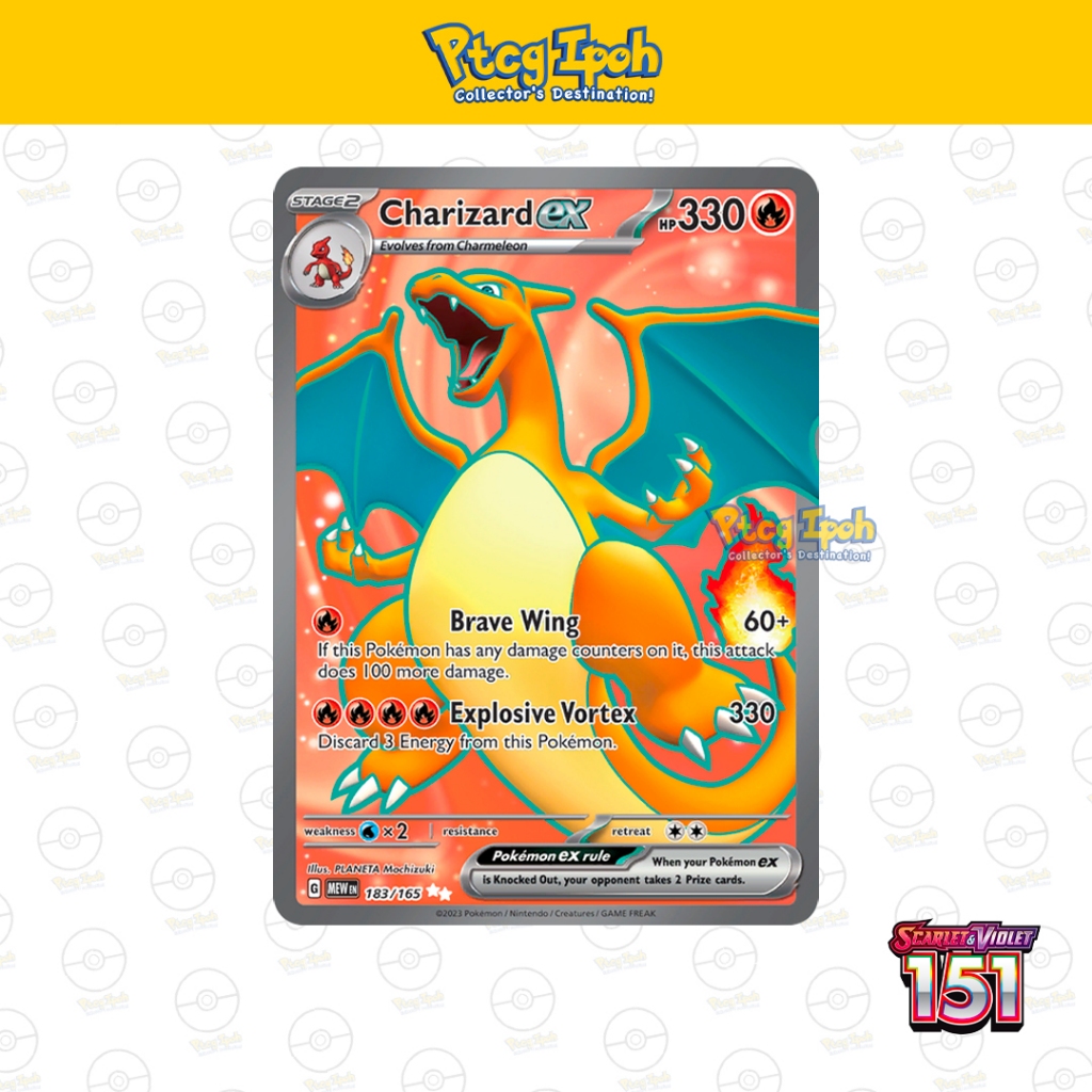 [Pokémon TCG] Pokemon 151 : Charizard ex - 183/165 - Full Art Secret ...