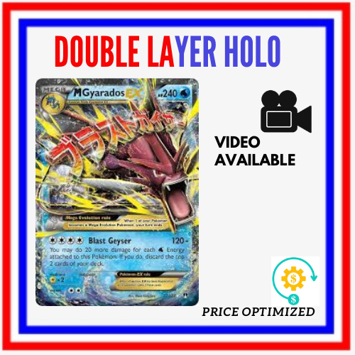 Mega M Gyarados EX 口袋怪物卡片 27/122 Full Art Ultra Rare Pokemon Card ptcg ...