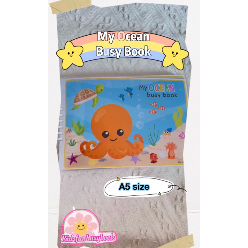🐙My Ocean Busy Book🐙‼️「A5 size mini book」‼️ | Shopee Malaysia