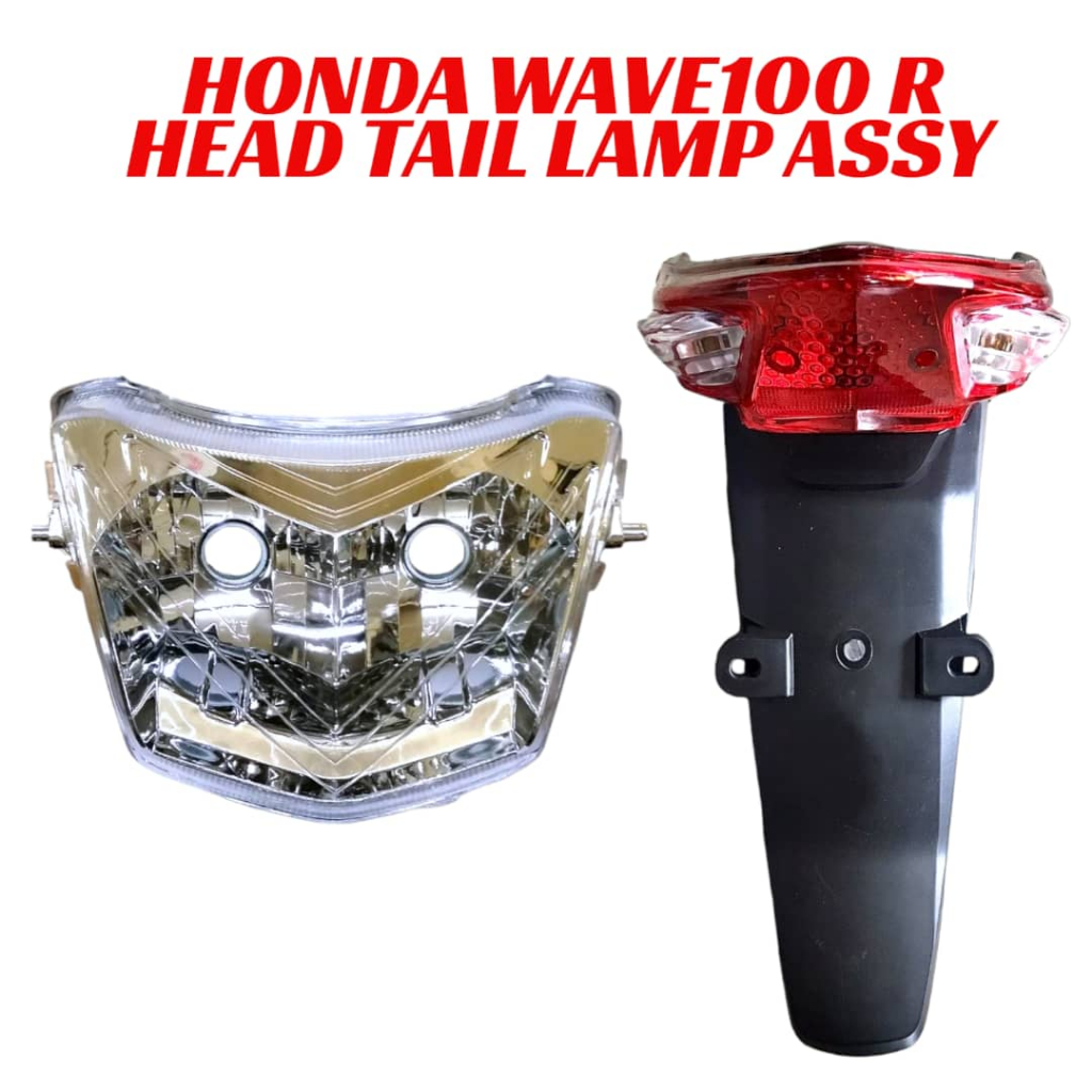 Honda WAVE100R WAVE100 R WAVE 100 R W100 R Head Tail Lamp Set Head Lamp ...