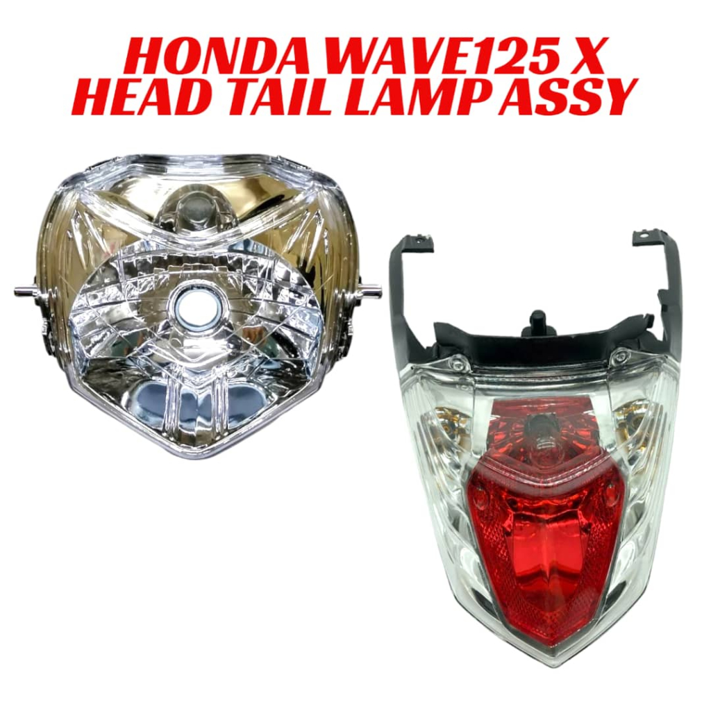 Honda WAVE125X WAVE125 X WAVE 125 X W125 X Head Tail Lamp Set Head Lamp ...