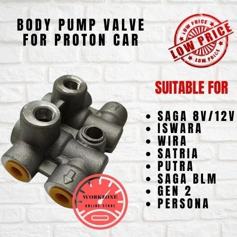 VALVE PROPORTION BODY PUMP VALVE # PROTON SAGA 8V/12V, ISWARA, WIRA ...