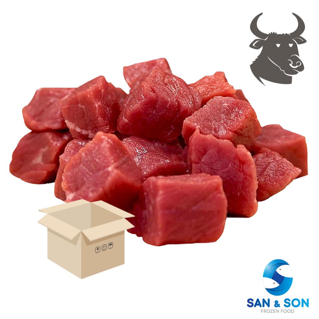 Frozen Beef Tenderloin (Cube) 5kg± 1 carton (10 pkts) San&son | Shopee ...