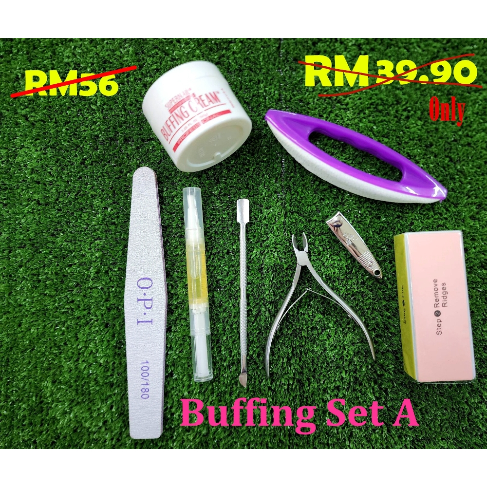 Set Pengilat Kuku Kit Pengilat Manicure Nail Buffing Set Manicure ...