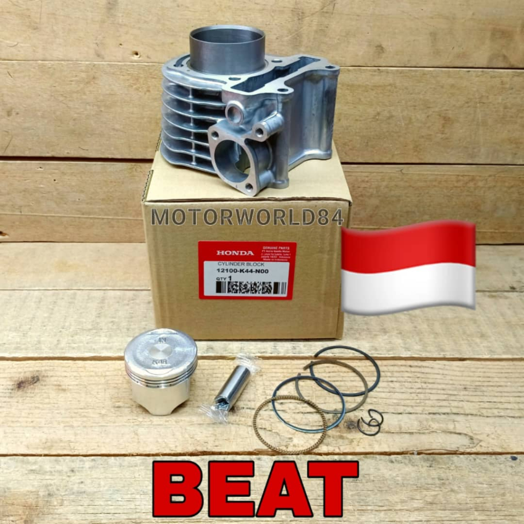 HONDA BEAT BLOCK SET BEAT KIT SET CYLINDER PISTON & RINGS ORIGINAL ...