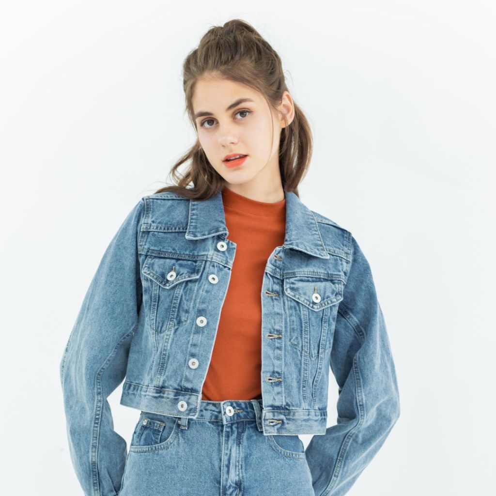 SHOPLOOOH Classic Denim Jacket | Shopee Malaysia