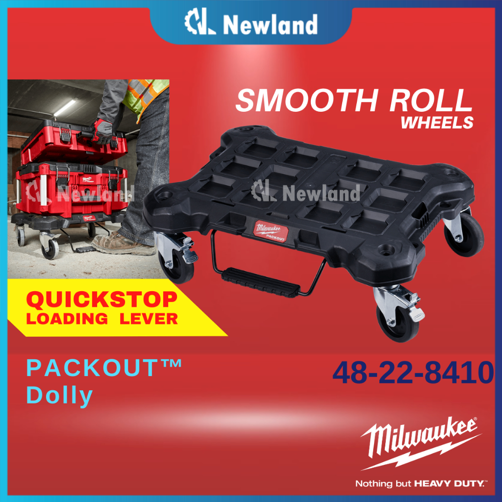 Milwaukee Packout Dolly (48-22-8410) / Milwaukee Trolley | Shopee Malaysia