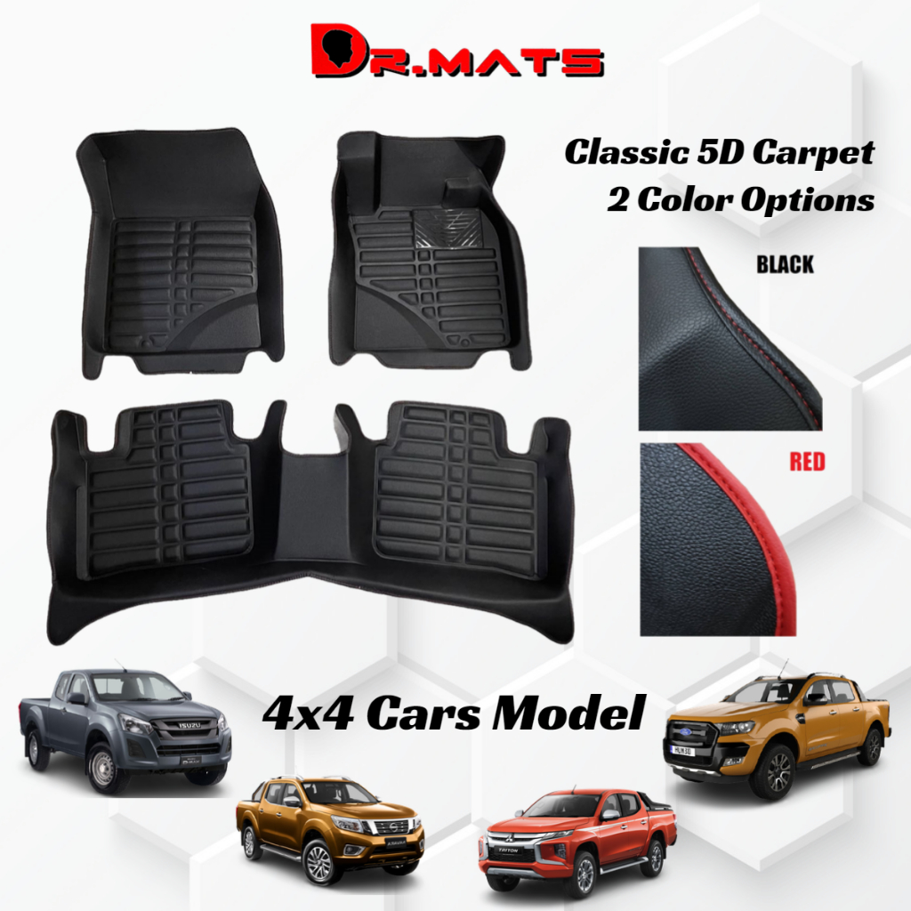 Dr.Mats Classic 5D Carpet 4X4 Cars Triton Ranger Navara Hilux Dmax Car ...