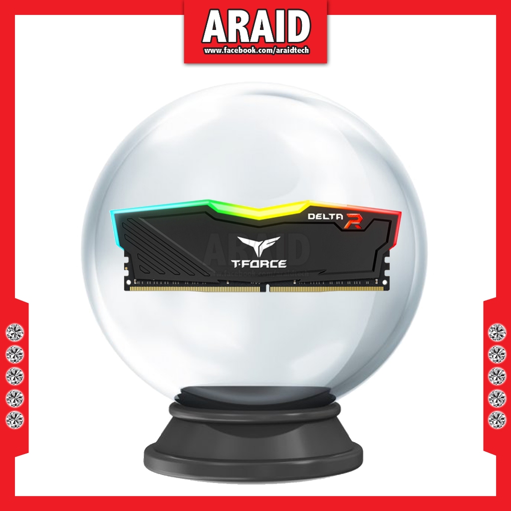 Team T-Force Delta RGB DDR4 3200Mhz Black (8GB/16GB) | Shopee Malaysia