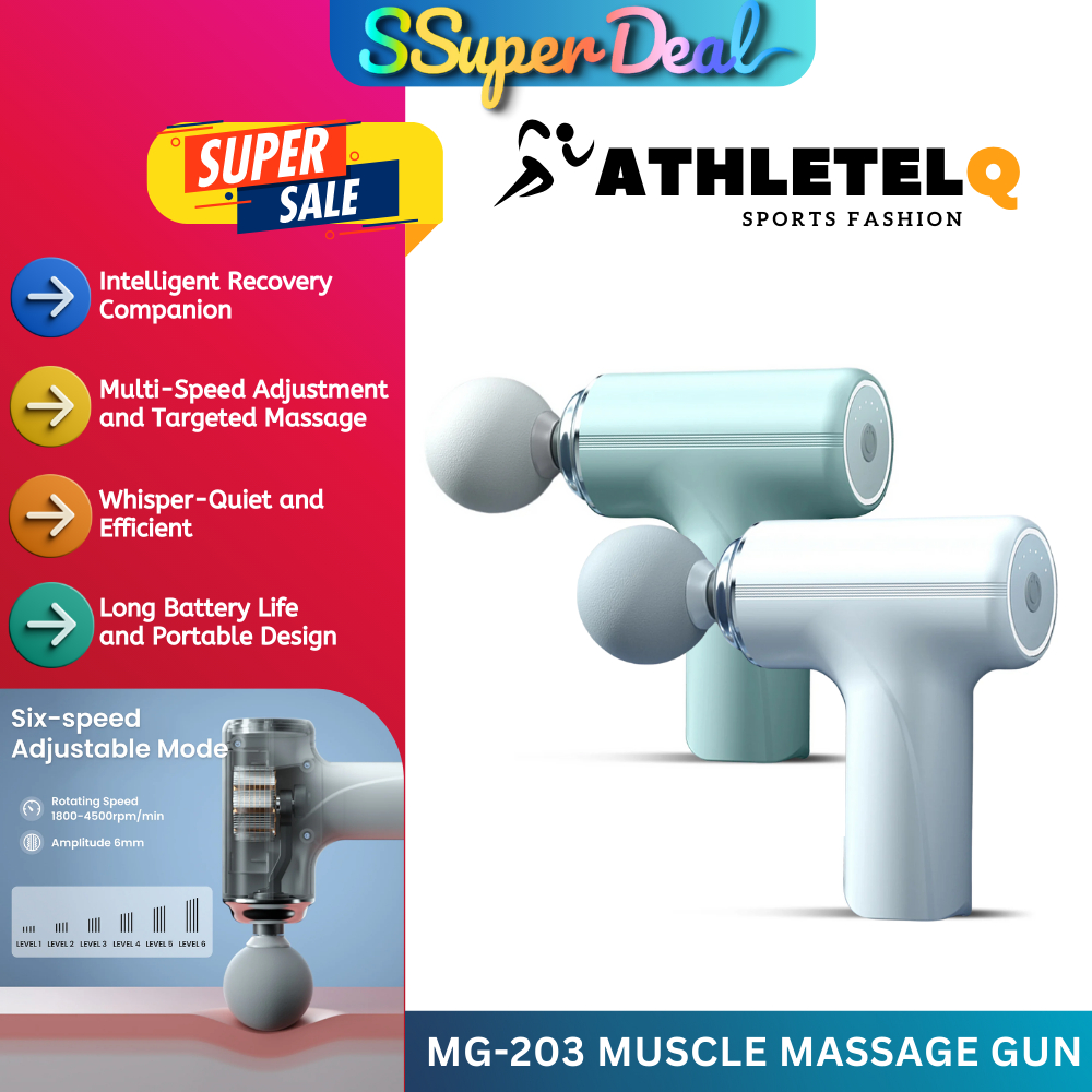 Athletel Q SMG-205 Muscle Massage Gun (Multi-Speed Adjustment and ...