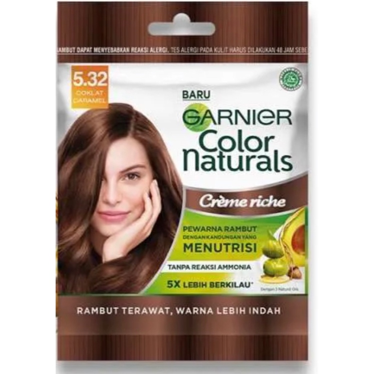 Garnier Color Naturals Crème Riche 5.32 Sachet 20ml + 20g | Shopee Malaysia