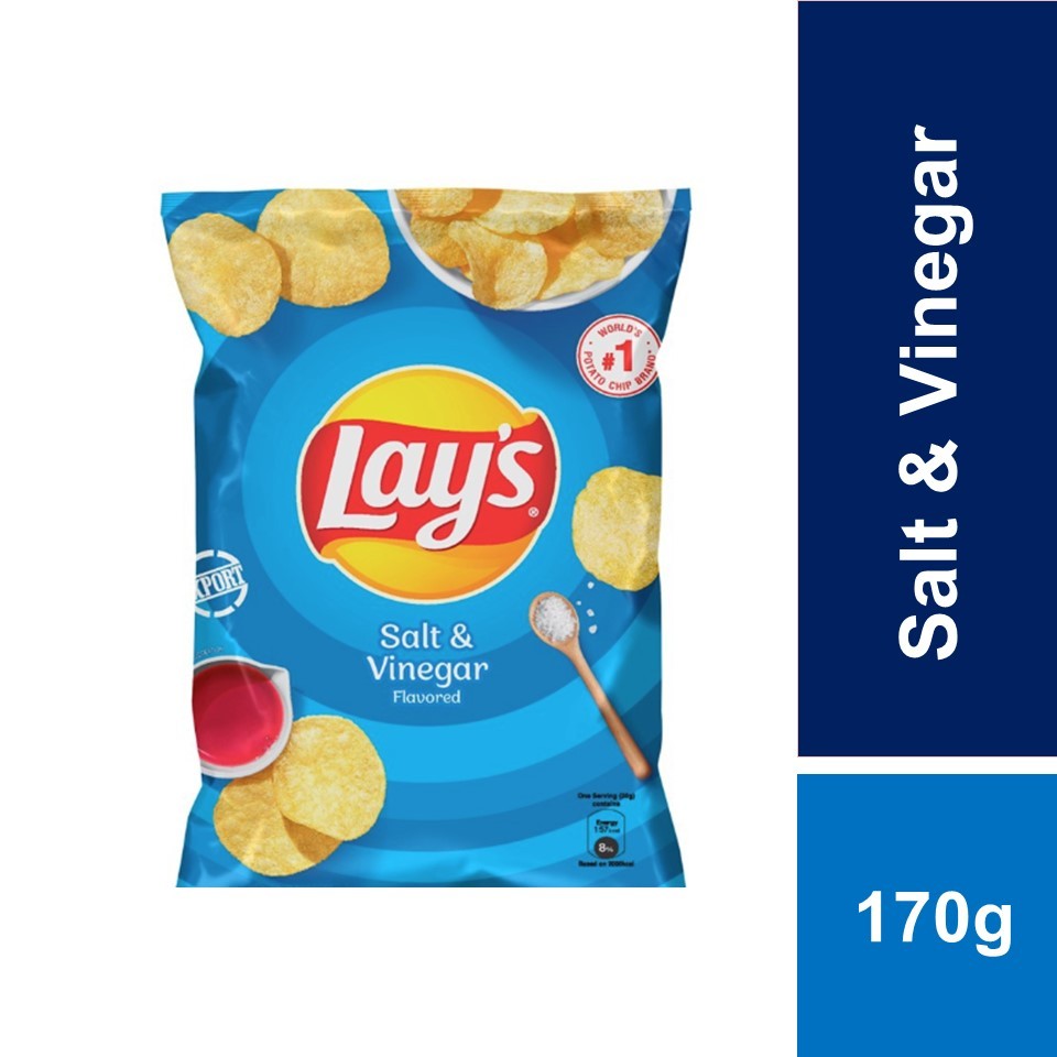 Lay's Salt & Vinegar 170g | Shopee Malaysia