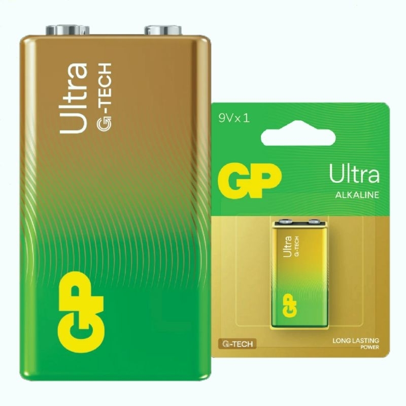 💯 ORIGINAL GP 9V Ultra Plus Alkaline Battery - 9V for Smart TAG Bateri ...