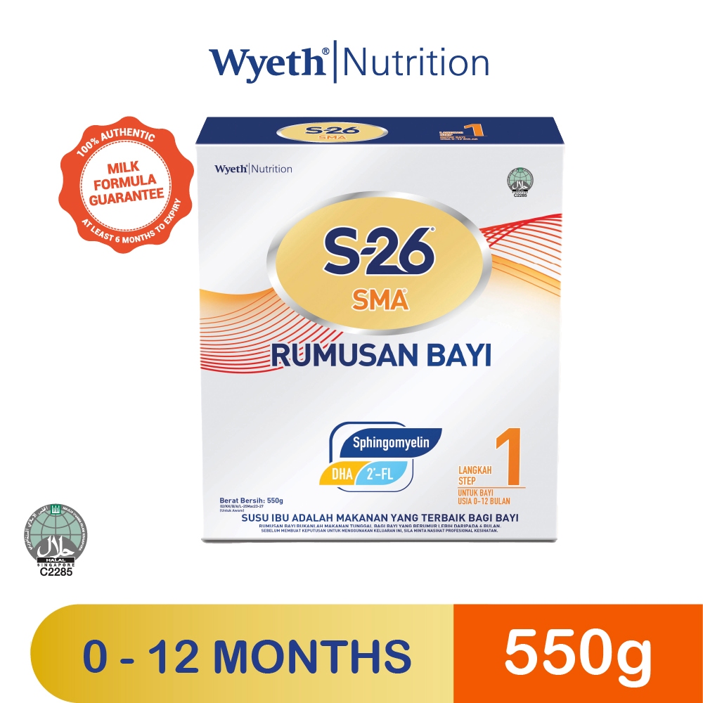S-26® SMA® Step 1 Formulated Milk Powder for Children (550g) | Shopee ...