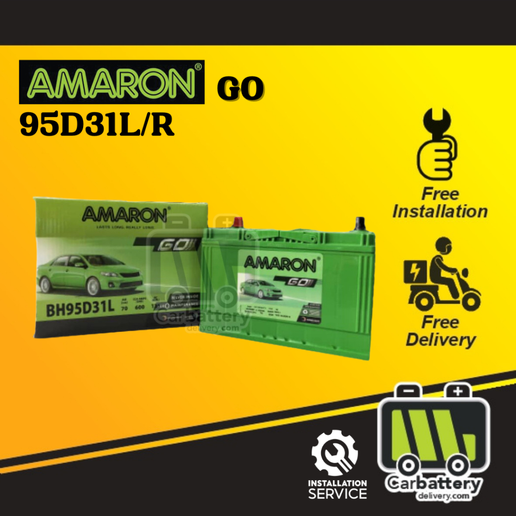 [Installation Provided] Amaron GO 95D31L 95D31R Car Battery Bateri ...