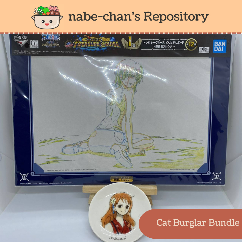 One Piece Nami Bundle - Original Hand Drawn Frame Ichiban Kuji + Sauce ...