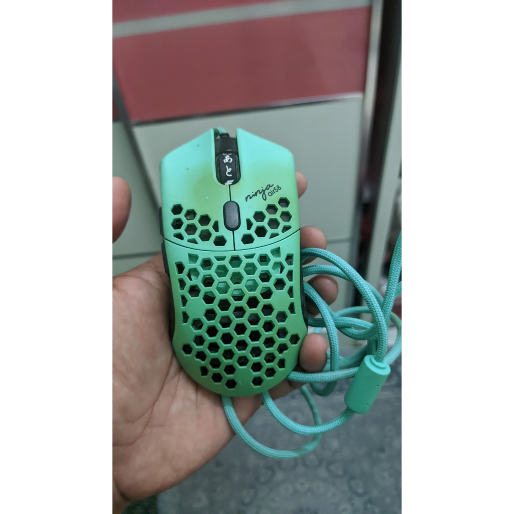 [NEGOTIABLE] USED FINALMOUSE NINJA AIR58 WIRED GAMING MOUSE | Shopee ...