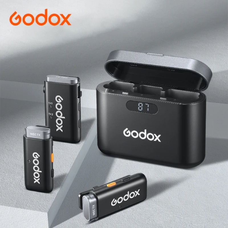 Godox WEC Kit2 2-Person Wireless Microphone System for Cameras and ...