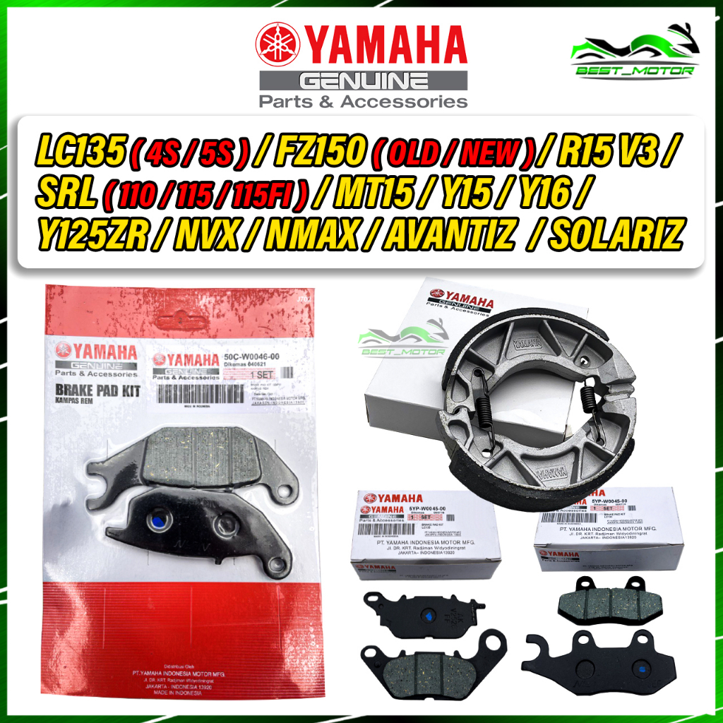 Brake Pad Original Yamaha LC135 / FZ150 / Lagenda 110 / Lagenda 115 ...