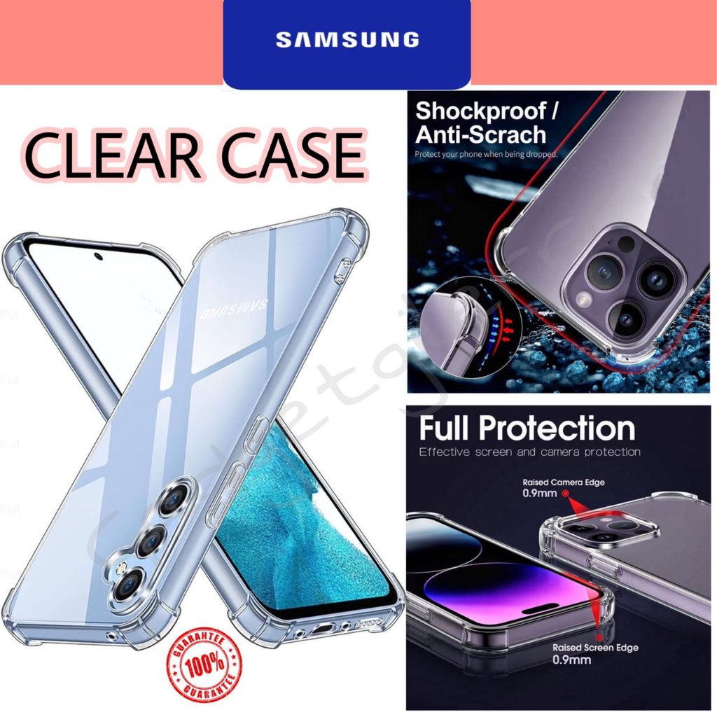 SAMSUNG A05/A05S/A04S/A04/A03/A03S/A02S/A02/A01/A1 CORE Clear SHOCKPROOF Transparent TPU ...