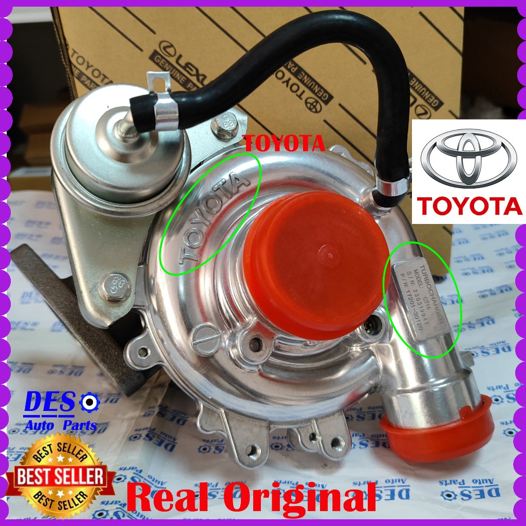 TOYOTA (ready stock ) VIGO KUN25 2KD KDH200 TURBO CHARGER (17201-0L030 ...