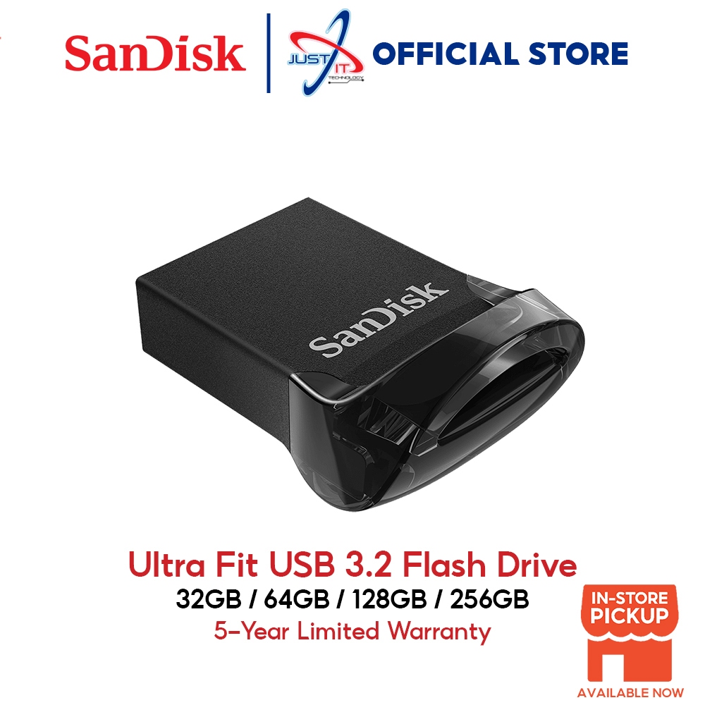 SANDISK CZ430 ULTRA FIT USB 3.1 FLASH DRIVE (16GB / 32GB / 64GB / 128GB ...