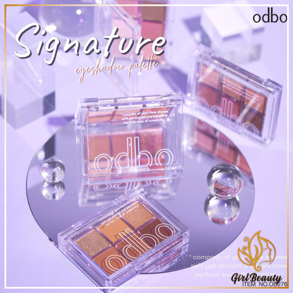 ODBO SIGNATURE EYESHADOW 6 COLOUR PALETTE 4.8G | Shopee Malaysia