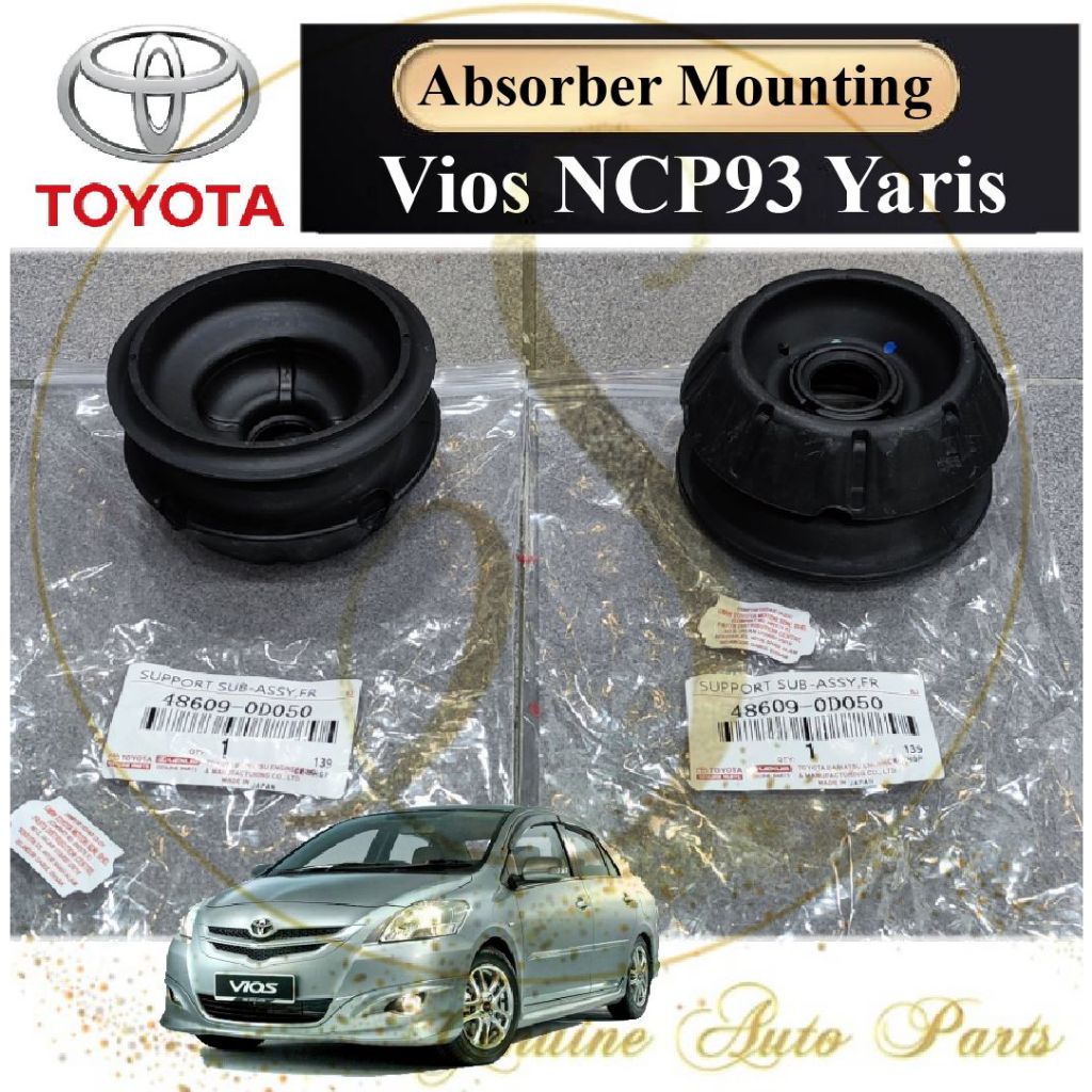 ( 100% ORIGINAL JAPAN ) TOYOTA VIOS NCP93 YARIS FRONT ABSORBER MOUNTING ...