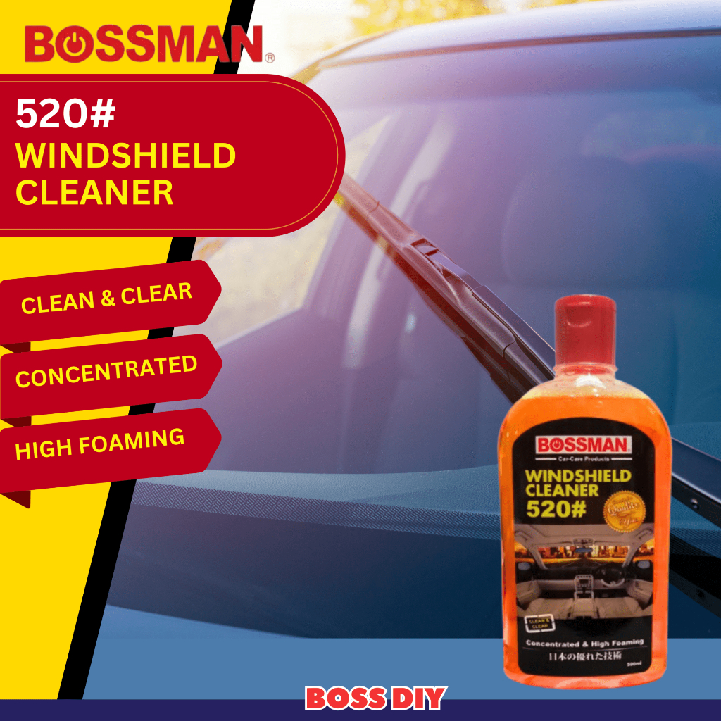 BOSSMAN 500ML WINDSHIELD CLEANER 520# CAR CARE CLEAN | Shopee Malaysia