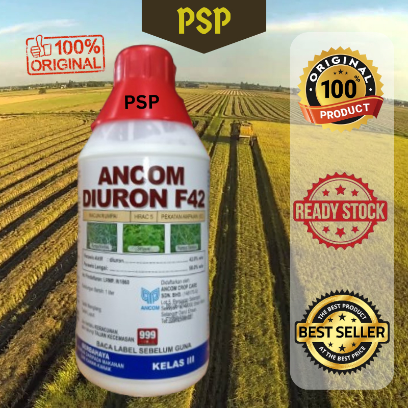 1L ANCOM DIURON F42 Racun Rumput Sambau Rumput Degil /Sambau Kepala ...